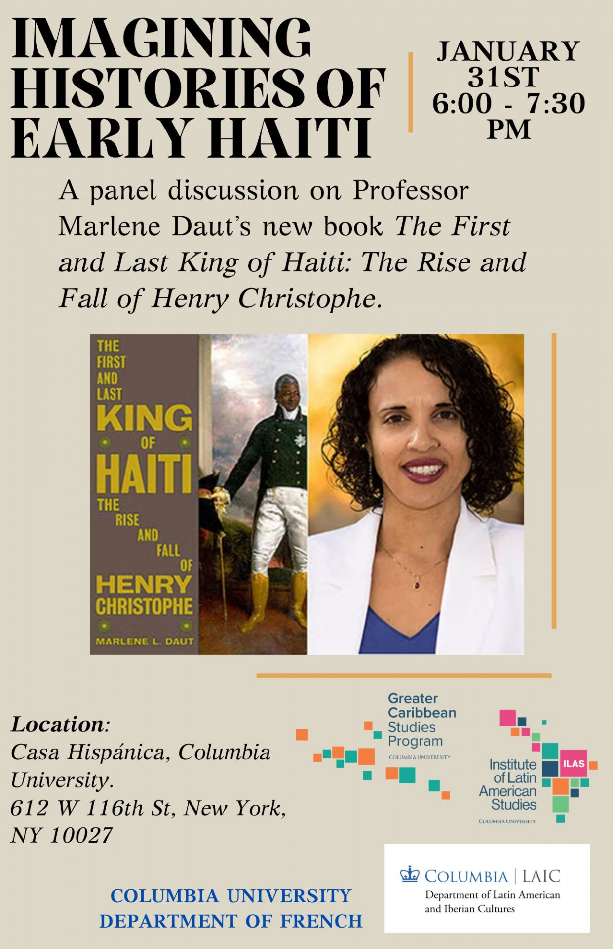 Imagining Histories of Haiti: A discussion on Professor Marlene Daut's ...